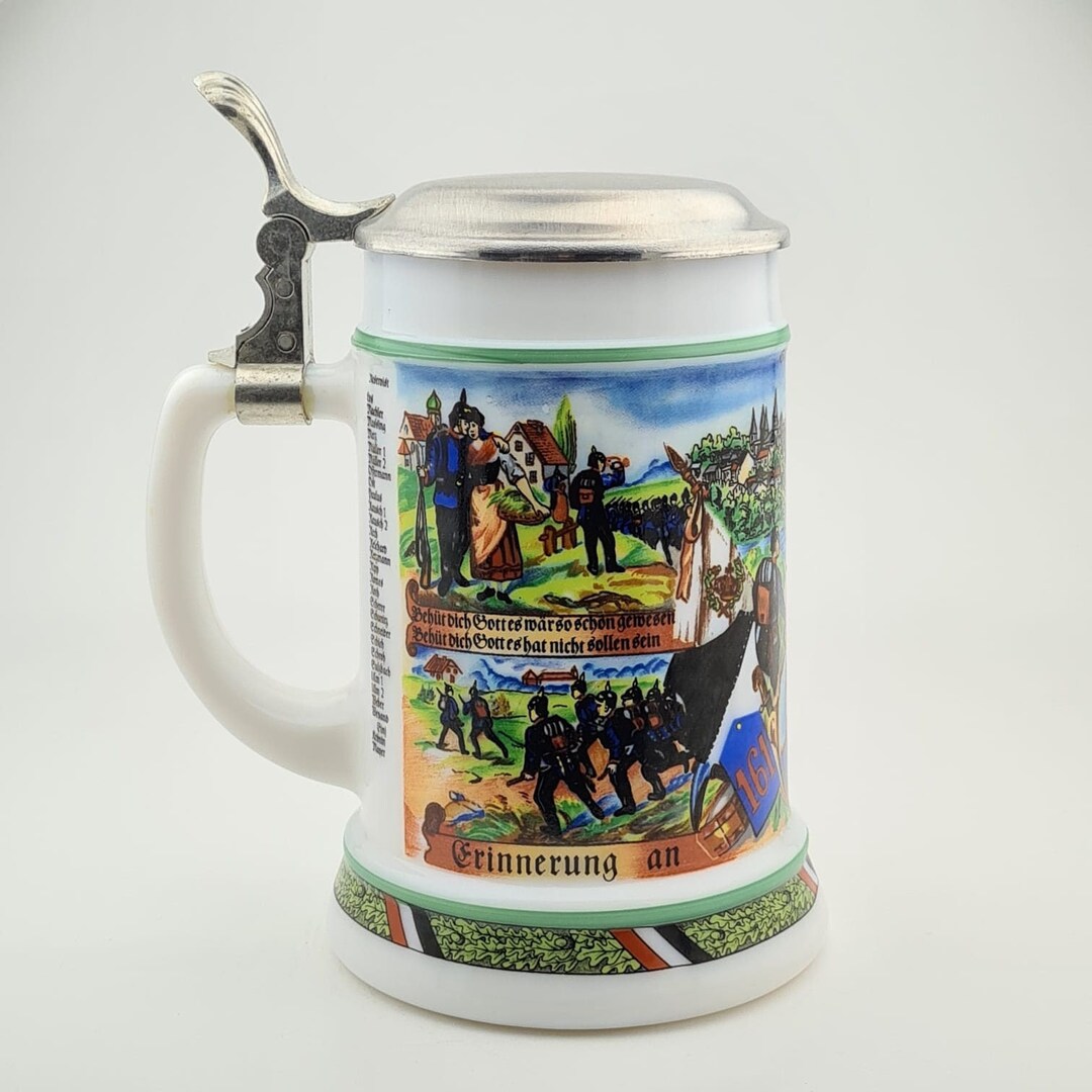 Original BMF Beer Stein Lidded Zinn Beer Mug,german Beer Stein,german ...