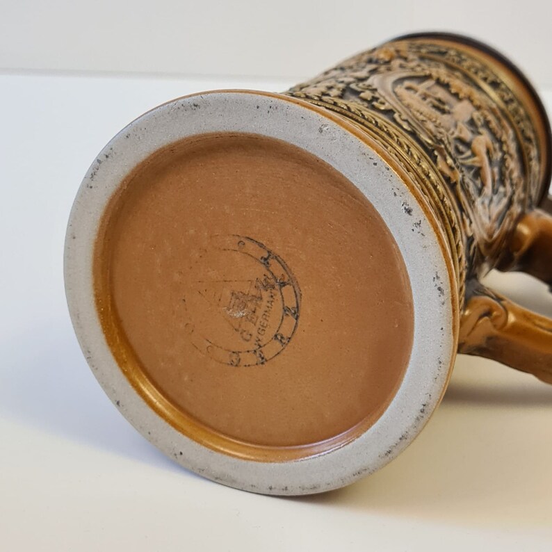 Original Rein Zinn Gerz Stein,vintage,gerzit Souvenir Beer Stein,lidded ...
