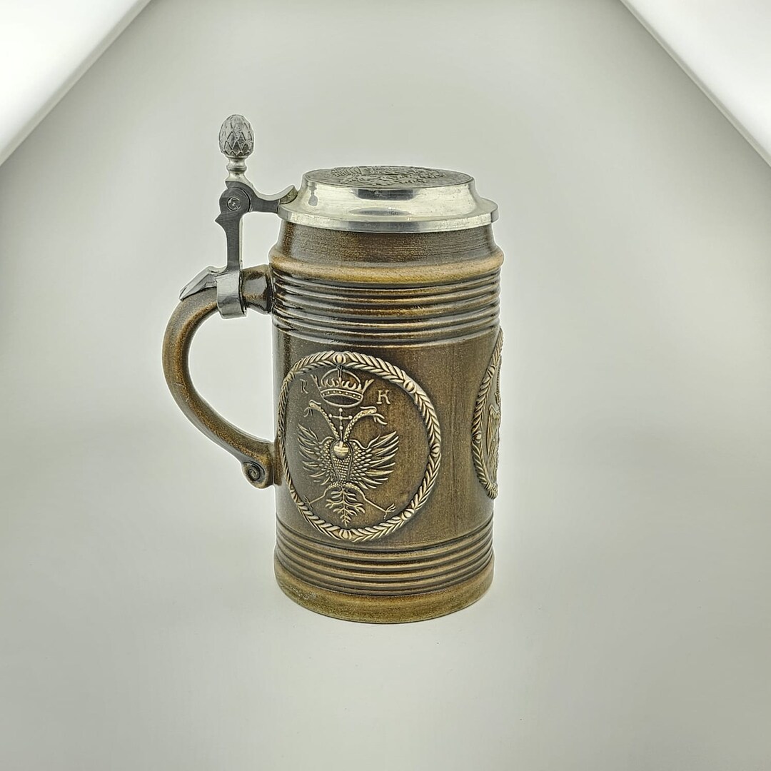 Original West Germany, BEYER Beer Stein,german Beer Mug,hand Painted - Etsy