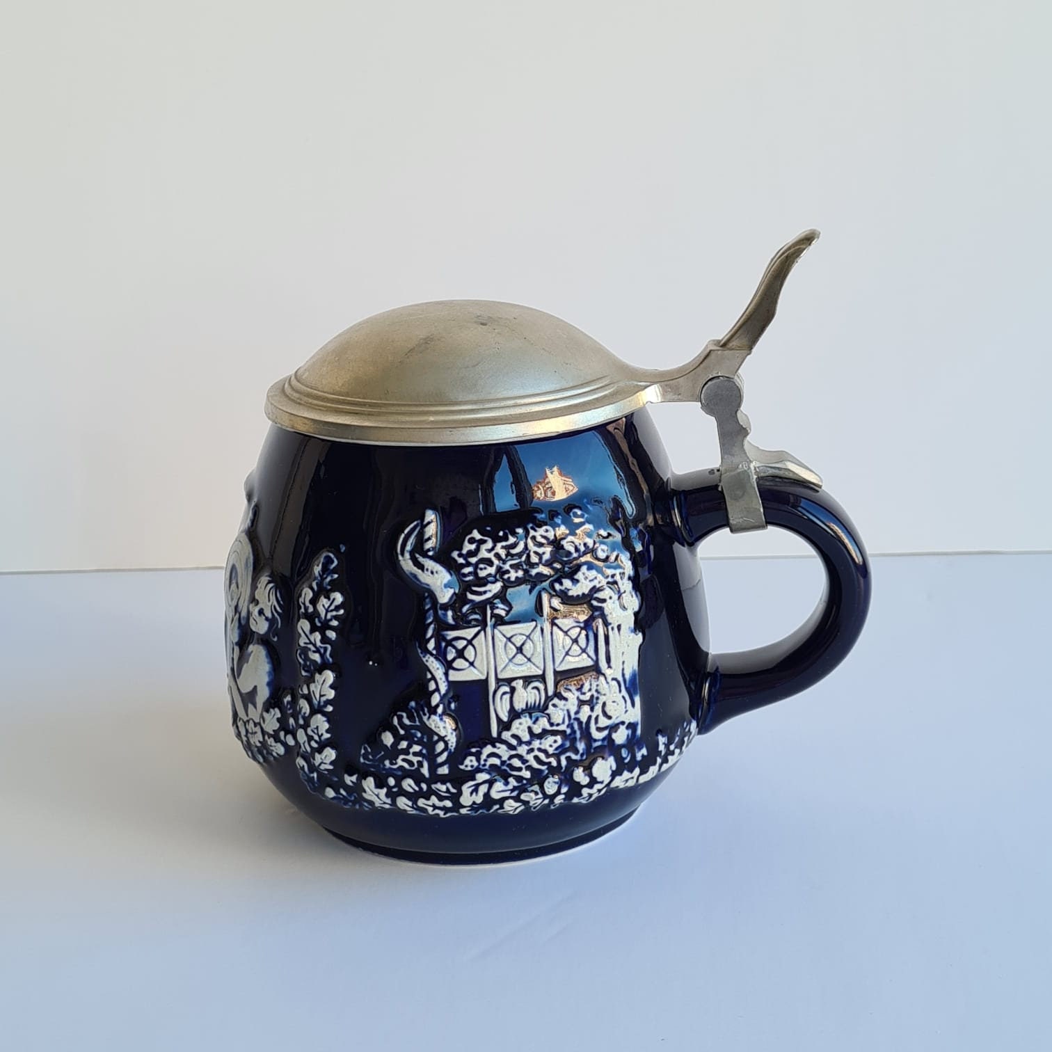 Original German Zinn Lidded Beer Stein,german Beer Mug - Etsy