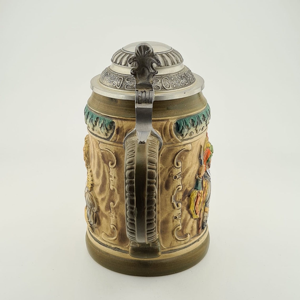 Original Gerz Beer Stein Lidded Zinn Beer Mug,german Beer Stein,german ...