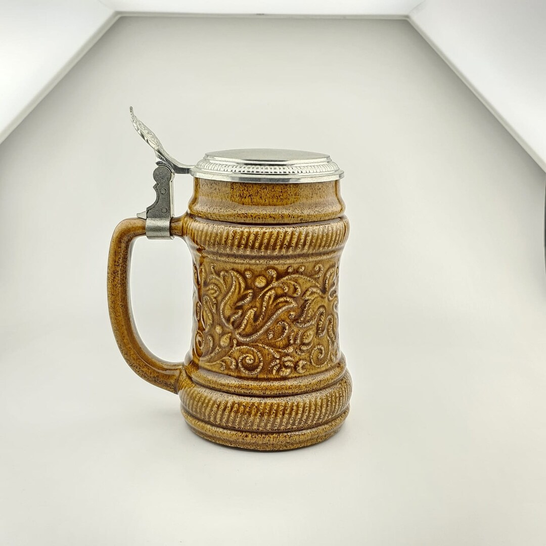 Original BMF Beer Stein Lidded Zinn Beer Mug,german Beer Stein,german ...