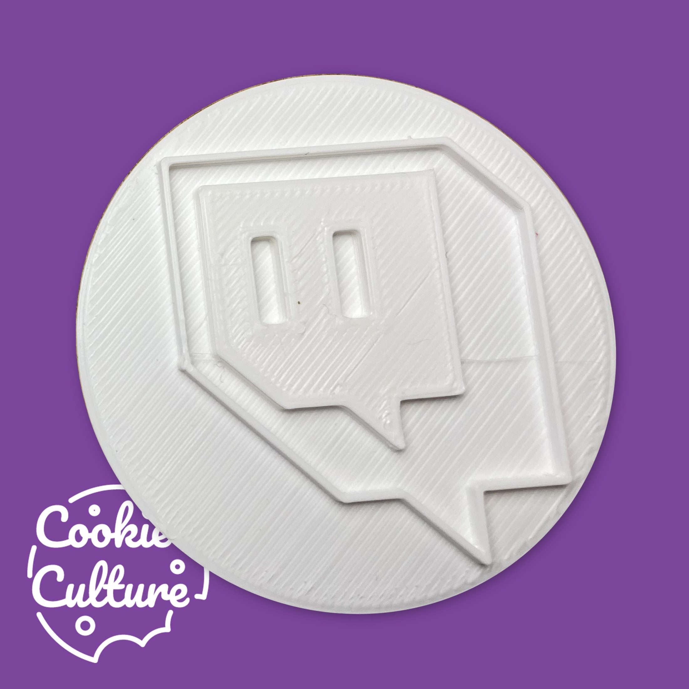 Twitch Logo Streaming Cookie Stamp Embosser Streaming Cookie Cutter ...