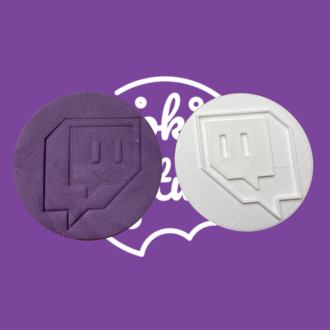 Twitch Logo Streaming Cookie Stamp Embosser Streaming Cookie Cutter ...