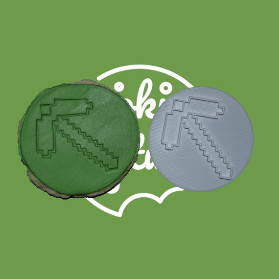 Pickaxe Minecraft Cookie Stamp Embosser Minecraft Cookie - Etsy