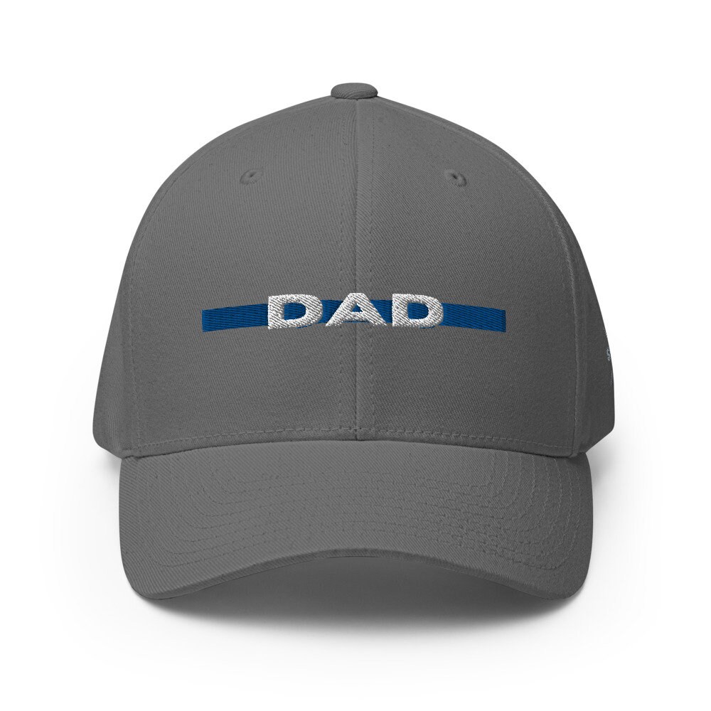 LEO Dad Blue Line Structured Cap - Etsy UK