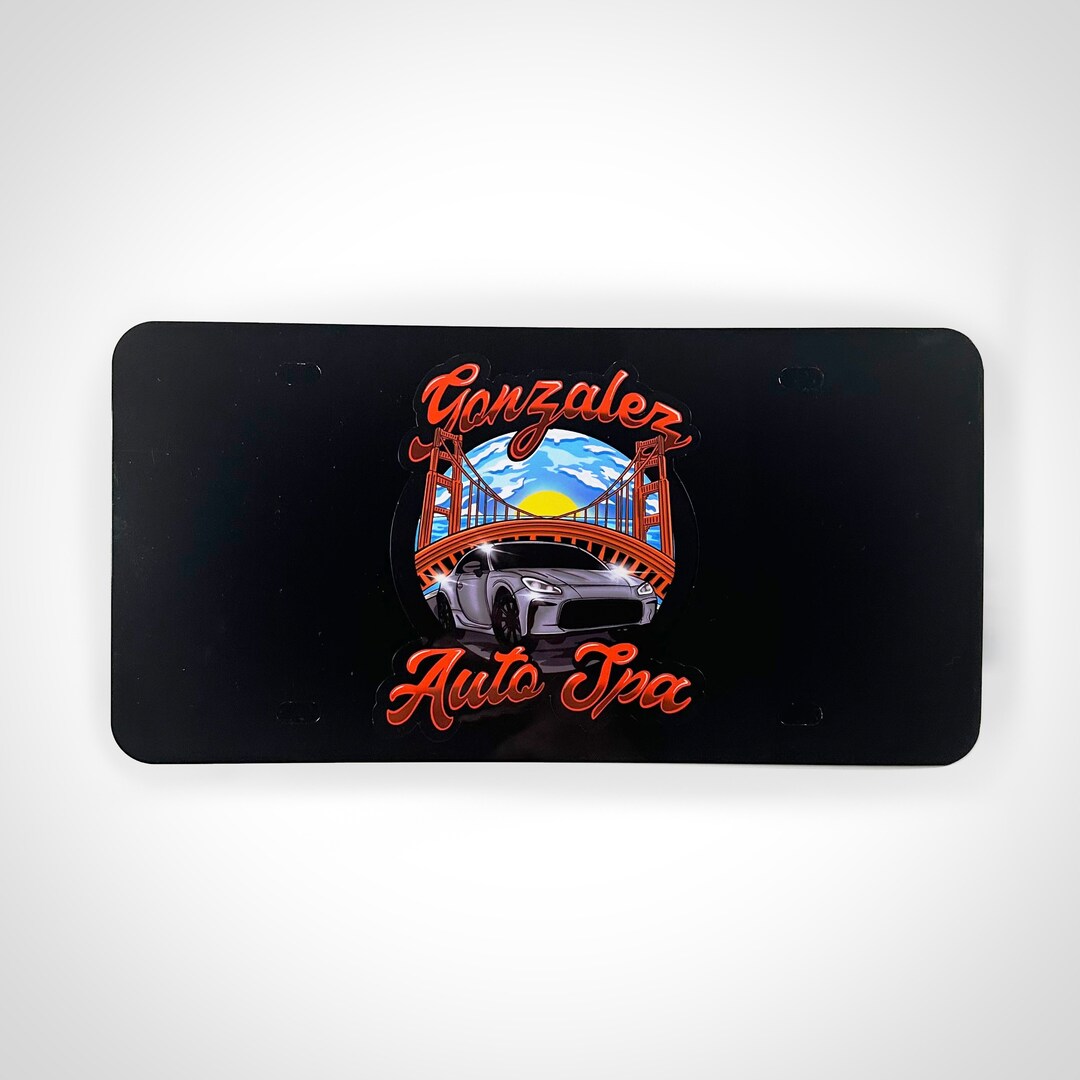 Custom Magnetic Metal Plate Cover With Custom Vinyl/sticker Design 88 ...