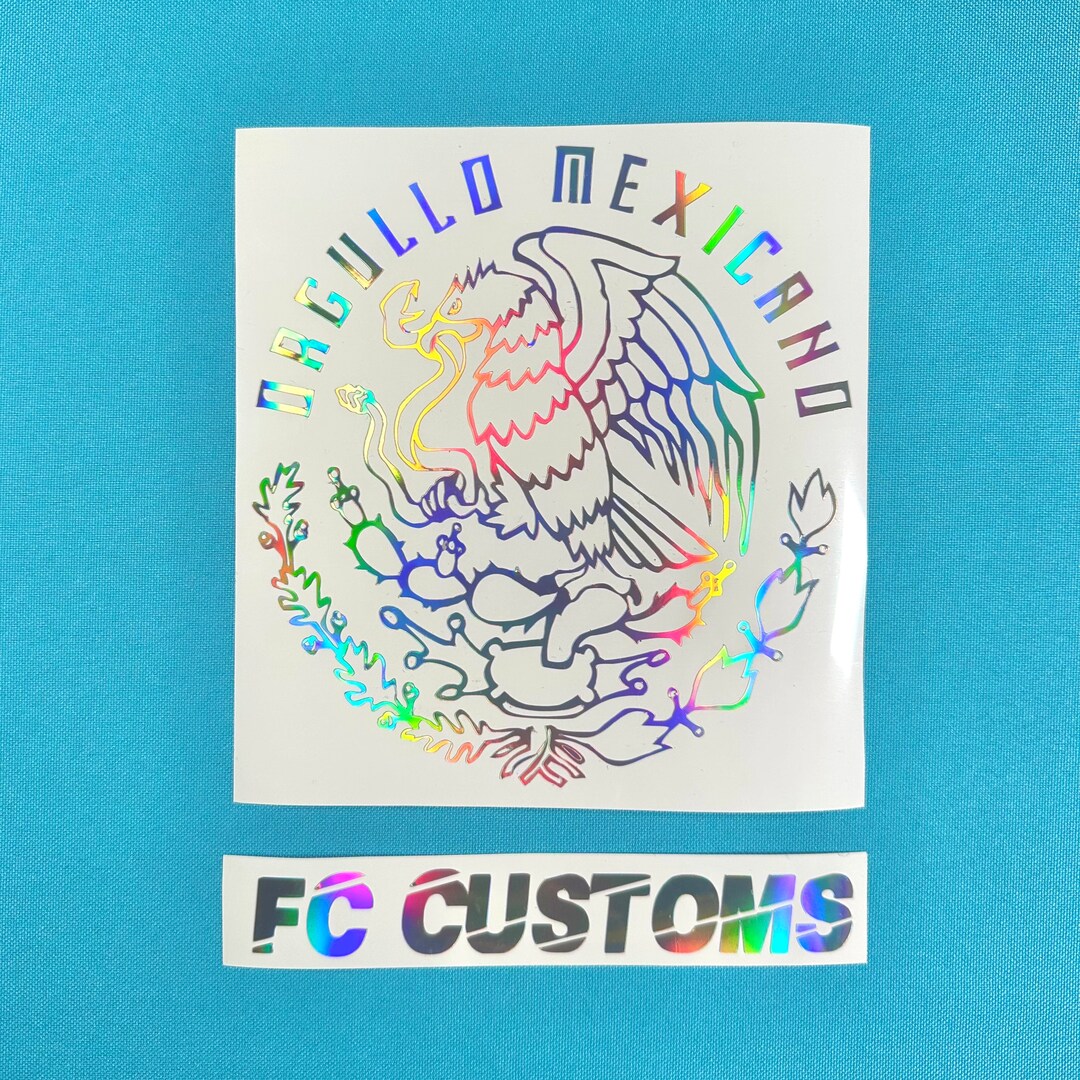 Orgullo Mexicano, Mexican Flag Decal (68 Custom Colors Available) - Etsy