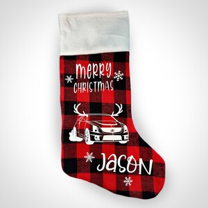 Custom Car Stocking Personalized W/ Name - Etsy