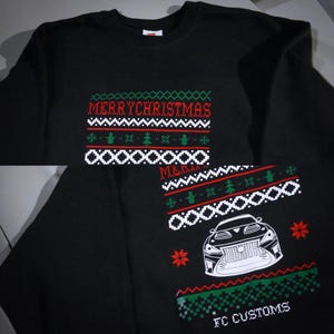 Custom Car Christmas Black Crewneck/hoodie - Etsy