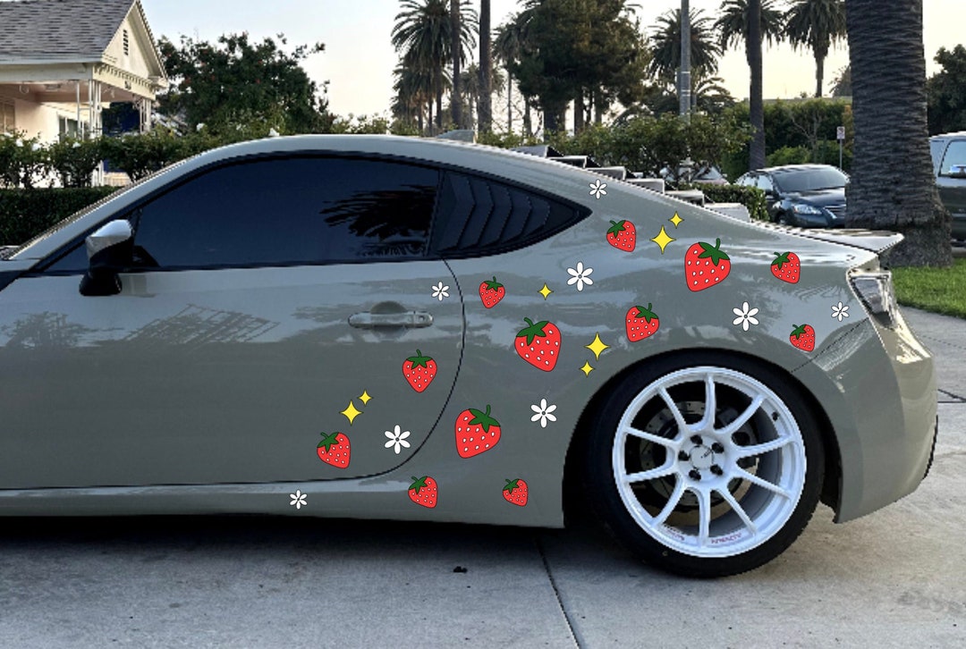 Strawberries, Daisies & Stars Livery Car Decals - Etsy