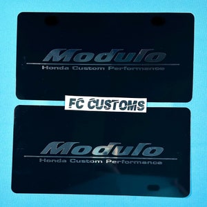 Custom Magnetic Metal License Plate Tag Cover With Custom Vinyl Design ...