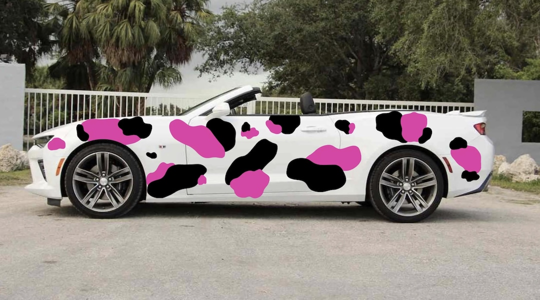 Double Layer Cow Print Livery Car Decals (80+ Colors Available) - Etsy