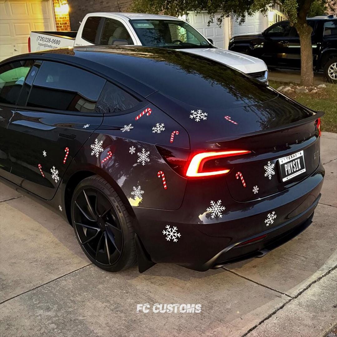 Christmas Candy Cane and Snowflake Livery Car Decals (80+ Colors ...