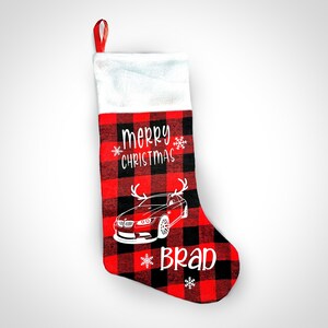 Custom Car Stocking Personalized W/ Name - Etsy