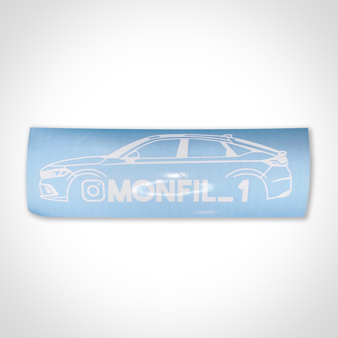 Custom Car Instagram Handle Decal (many Colors Available), Turn Your ...