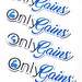 Only Gains Sticker - Etsy
