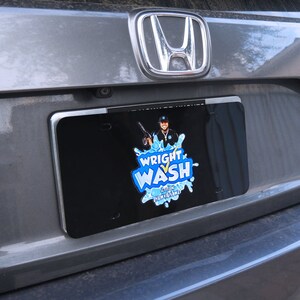 Custom Magnetic Metal Plate Cover With Custom Vinyl/sticker Design (80 ...