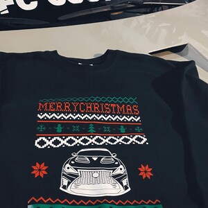 Custom Car Christmas Black Crewneck/hoodie - Etsy
