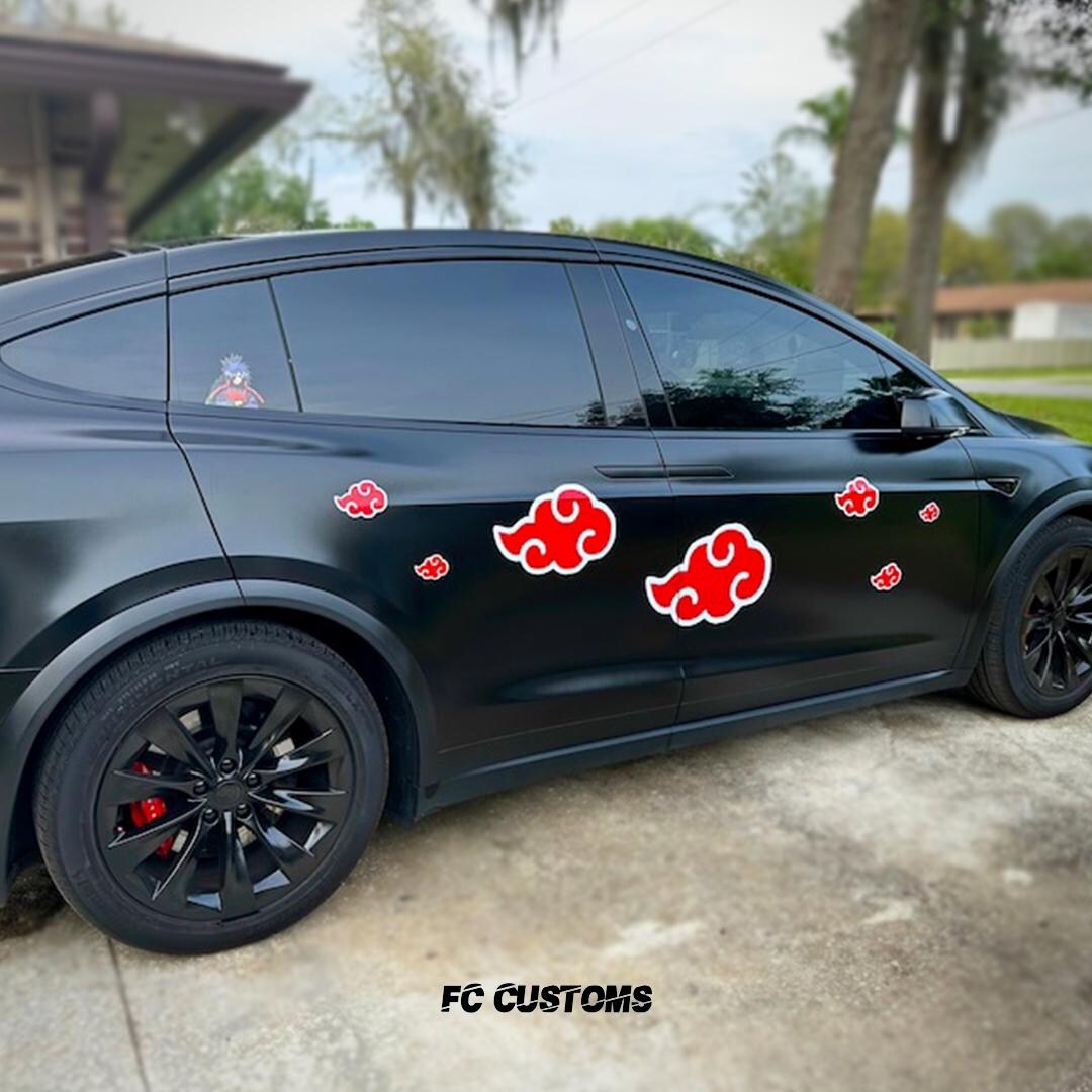 Akatsuki Anime Cloud Livery Car Decals (80+ Colors Available) - Etsy
