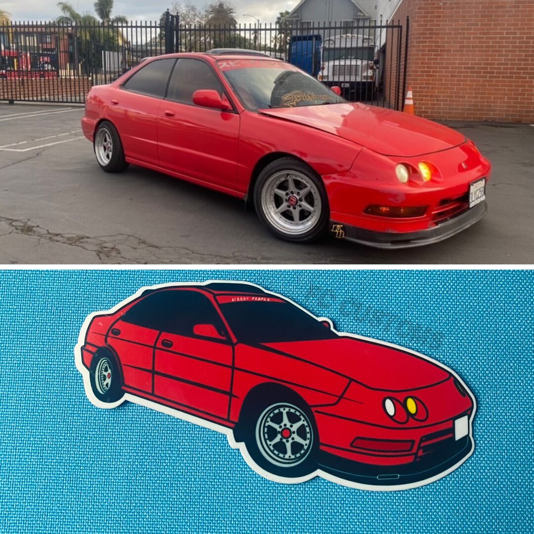 Animated Car Stickers / Turn Your Car Into a Sticker / Sticker - Etsy