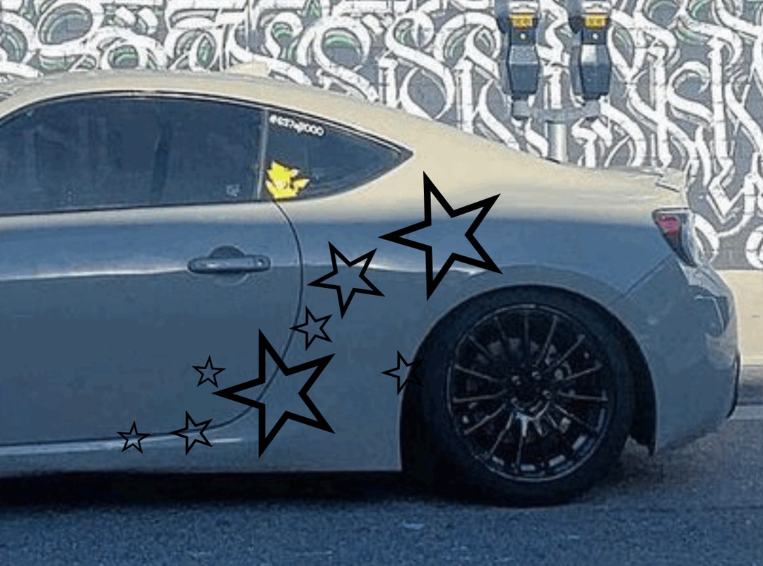 Star Outline Livery Car Decals (80+ Colors Available) - Etsy