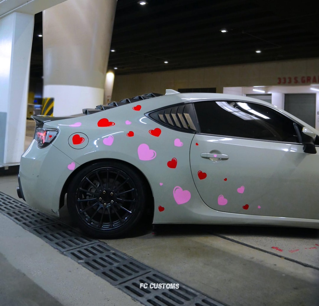 Hearts Livery Car Decals (80+ Colors Available) - Etsy