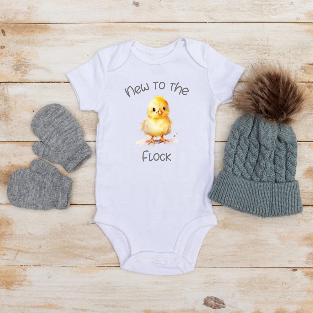 Chicken Baby Clothes - New to the Flock - Newborn Chick Gift - Etsy
