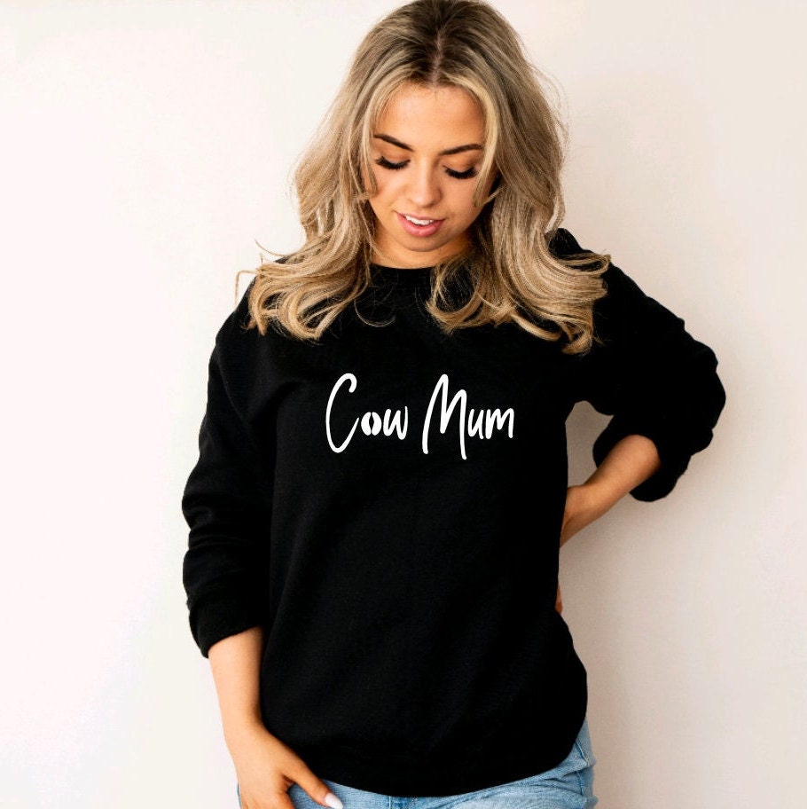 Womens Cow Jumper Cow Mum Jumper Cow Gift Cow Gift for Her - Etsy