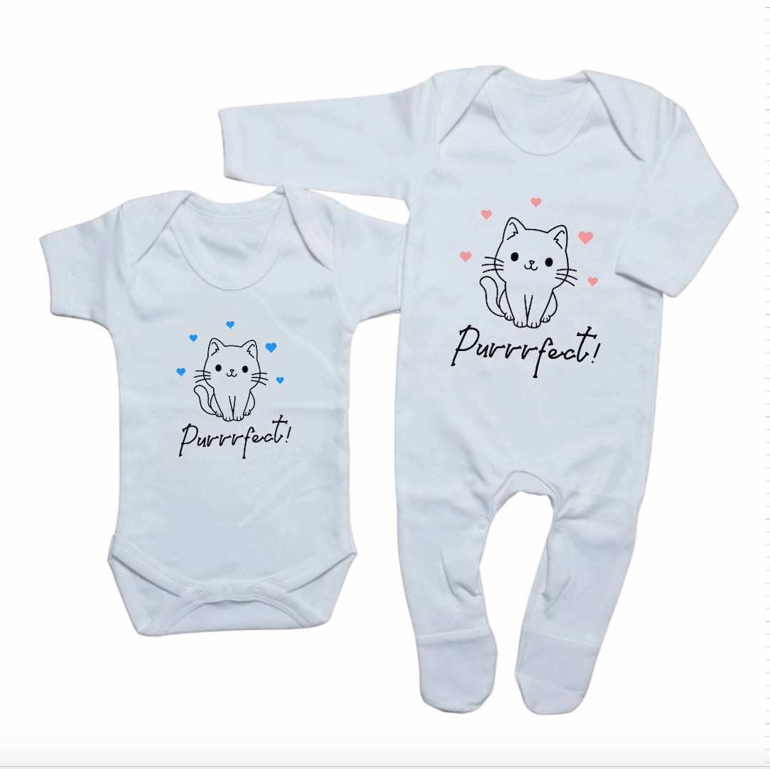 Cat Baby Clothes - Purrfect - Cat Baby Gift - Etsy