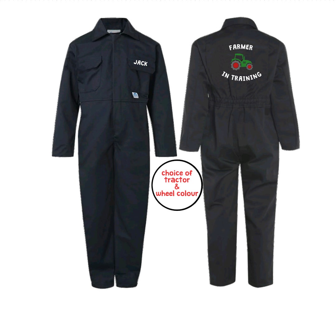 Personalised Tractor Overalls - Kids Farm Overalls - Etsy