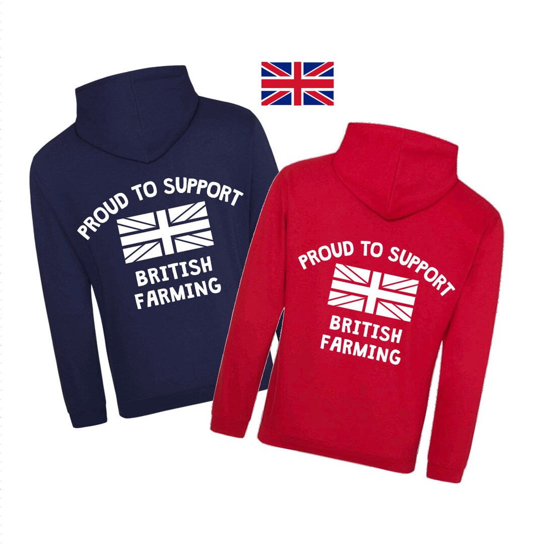 British Farming Hoodie: Proud to Support UK Farmers - Etsy