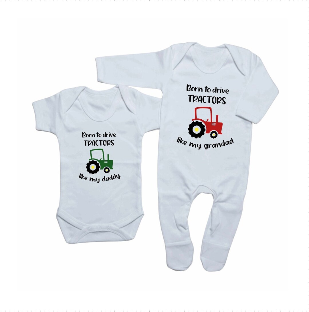 Tractor Baby Clothes | Farm Baby Clothes / Newborn Tractor Baby Gift ...