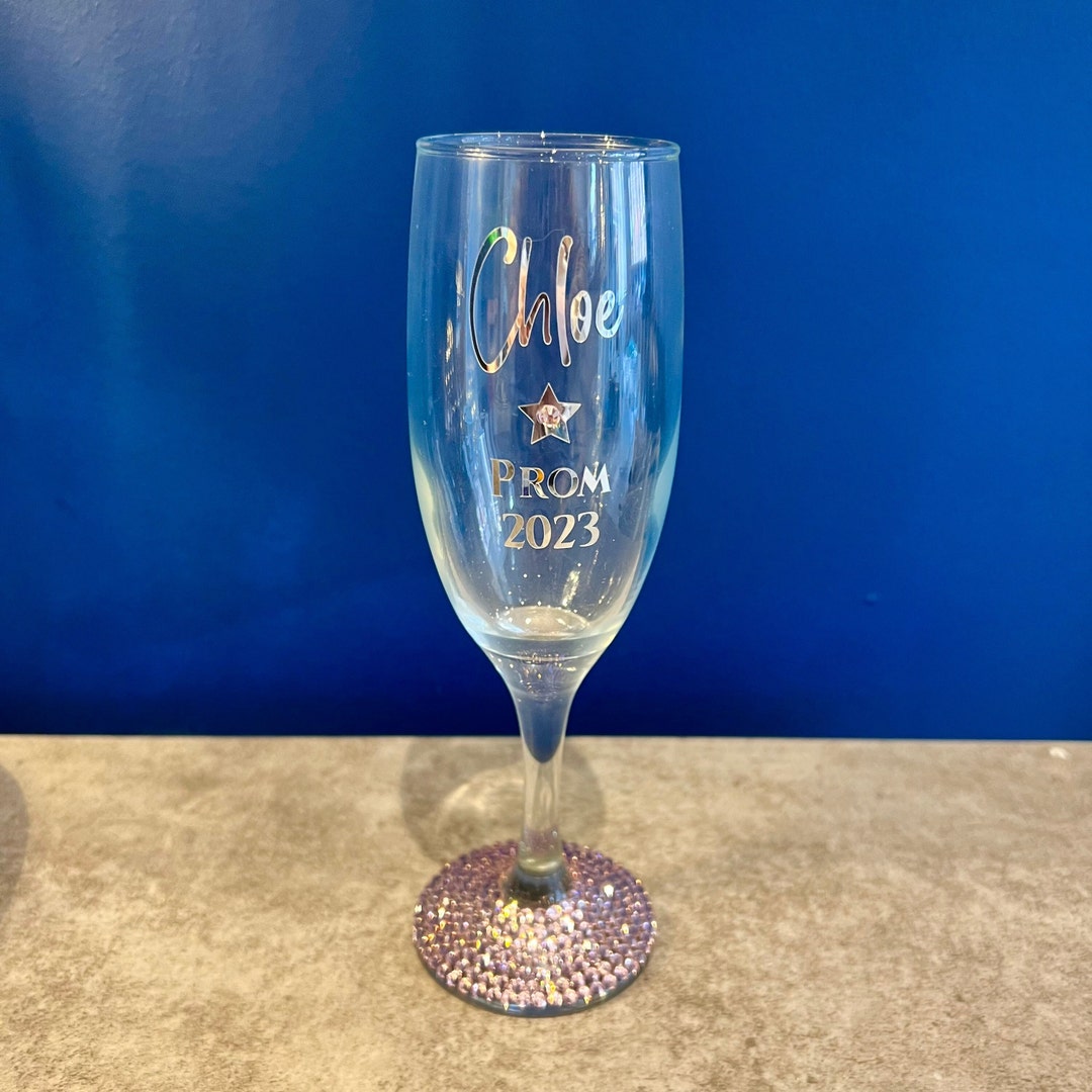 Personalised Prom Prosecco / Champagne Glass - More Colours Available ...