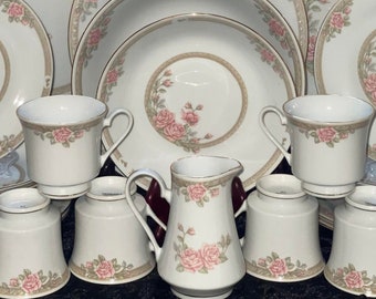 Rose Pattern China | Etsy