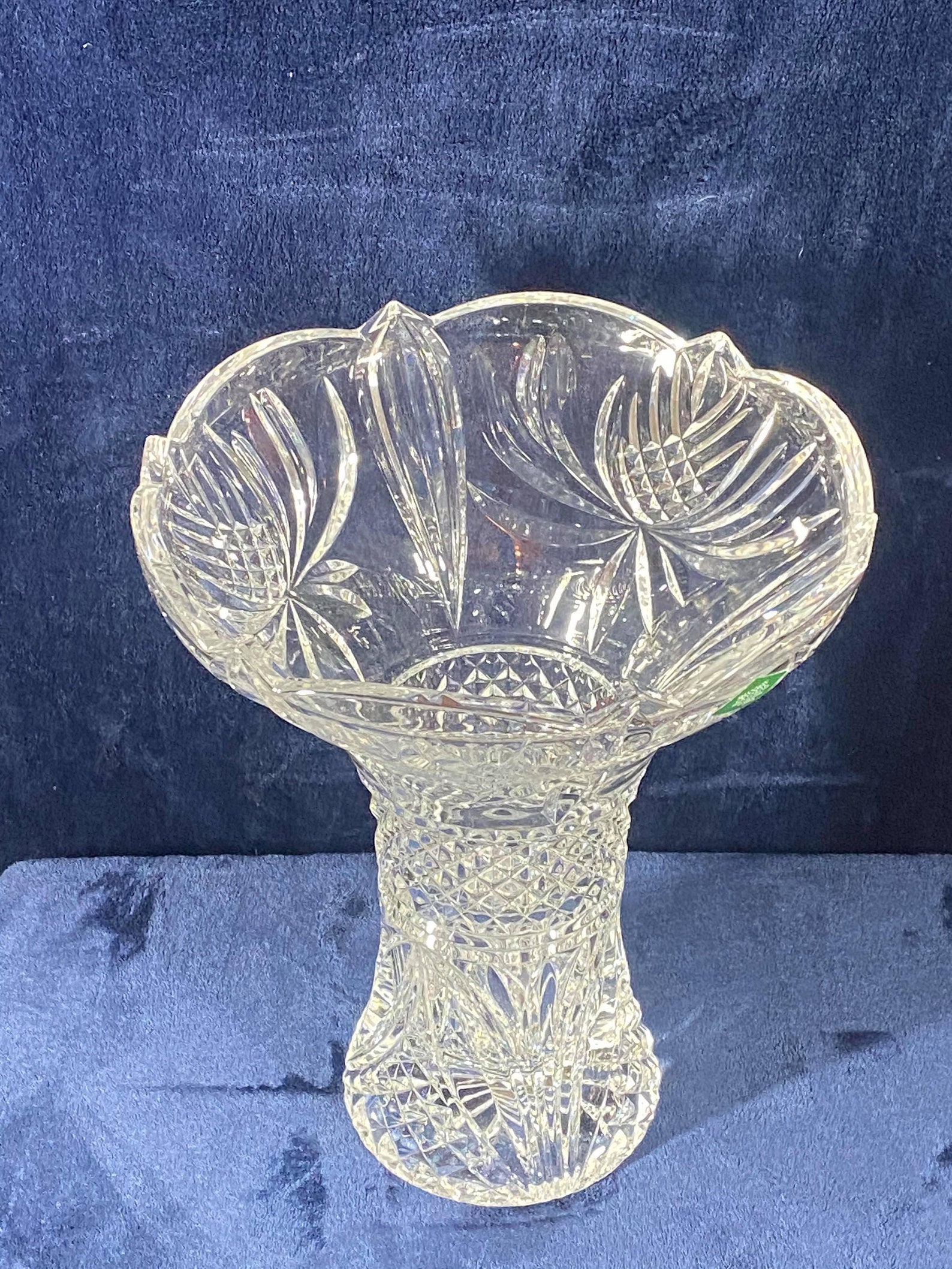 Vintage Late 20th Century Godinger Shannon Crystal Peony Vase IOB - Etsy