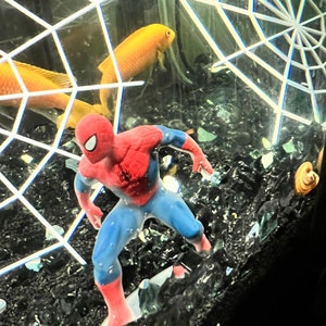 Spiderman Aquarium Decor - Etsy