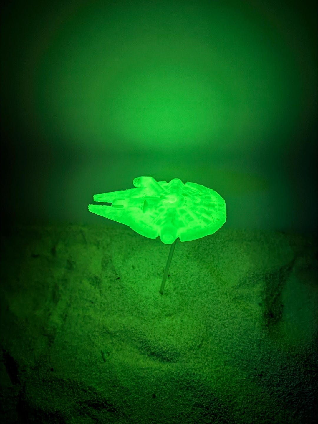 Star Wars Fish Tank Decor Millennium Falcon and At-st - Etsy