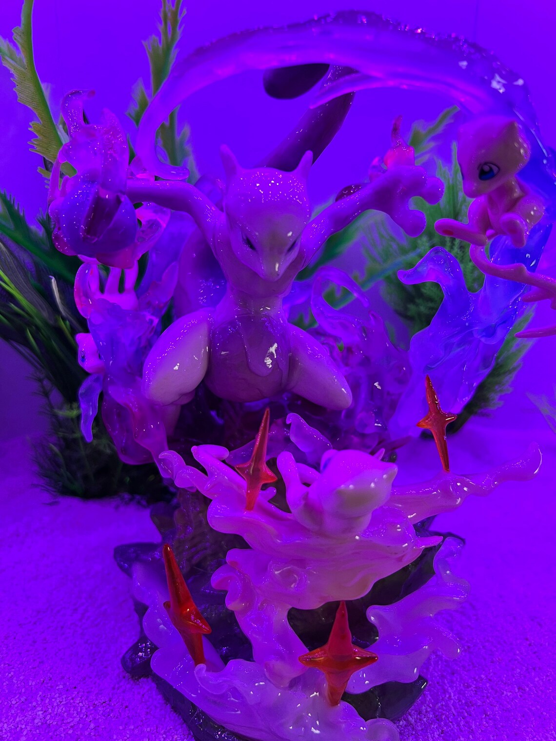 Ultra Rare Mew & Mewtwo Statue Extra Large | Etsy