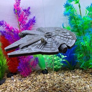 Star Wars Fish Tank Decor Millennium Falcon and At-St - Etsy 日本