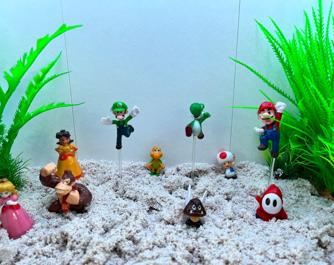 Super Mario Fish Tank Decor - Etsy