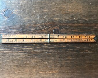 Folding Boxwood Ruler - Etsy