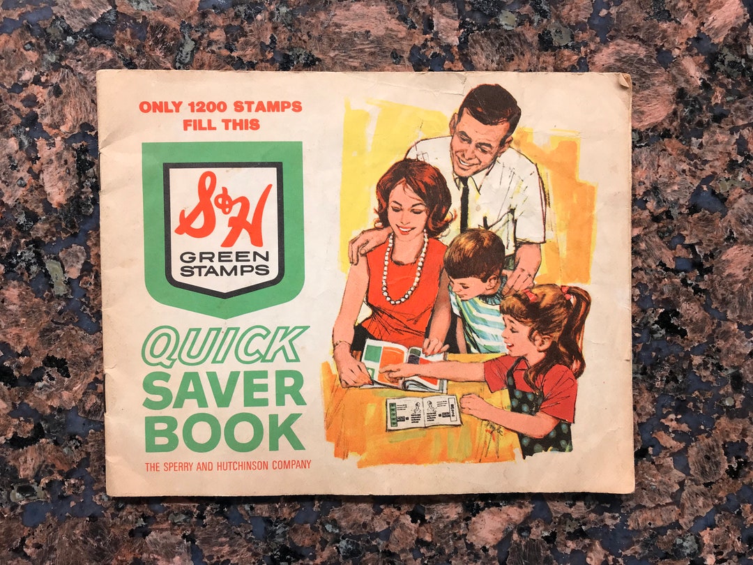 S&H Green Stamps Quick Saver Book Vintage 1960's, Never Used - Etsy