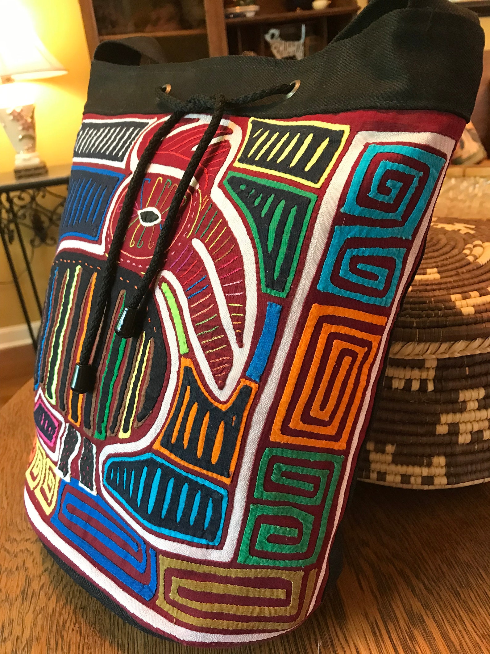 Vintage Mexican Shoulder Bag or Satchel Heavyweight Canvas, Hand ...