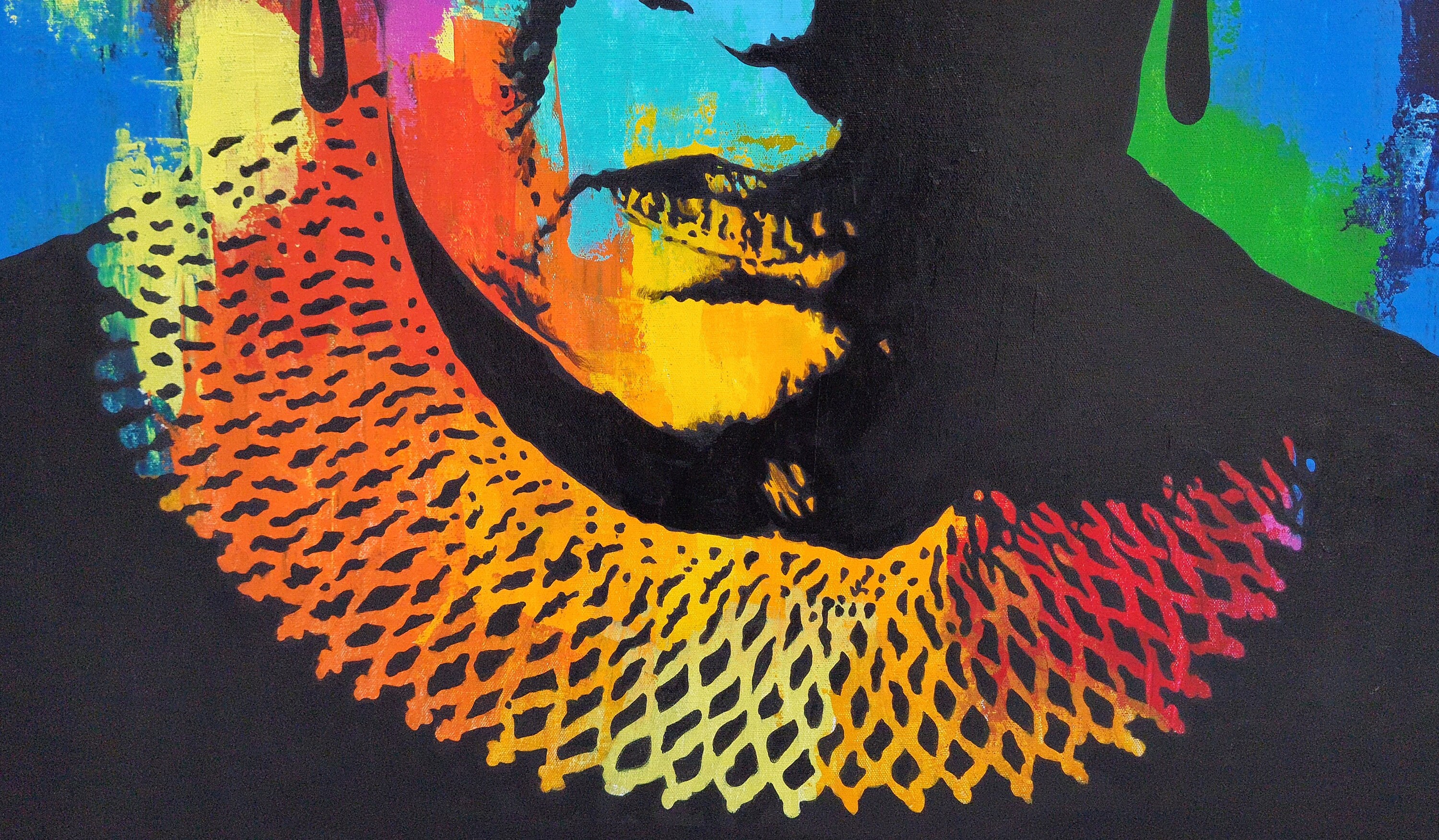 Ruth Bader Ginsburg Painting RBG Painting Feminist Art - Etsy