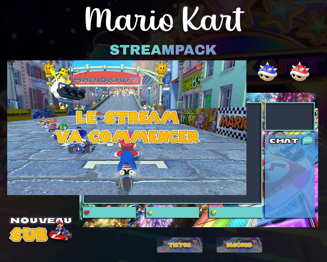 MARIO KART STREAMPACK - Twitch Overlay - Etsy