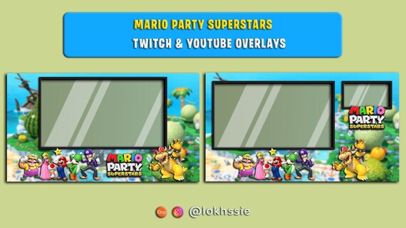 Stream Package Youtube Twitch MARIO PARTY Superstars | Etsy
