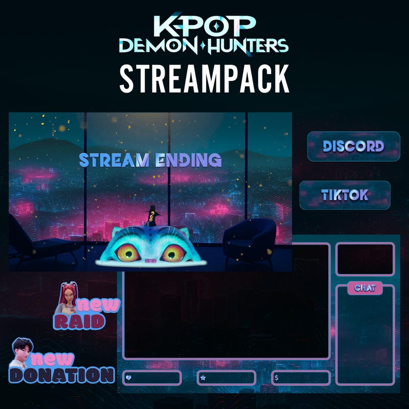 Kpop demon hunter overlay twitch - Etsy.de