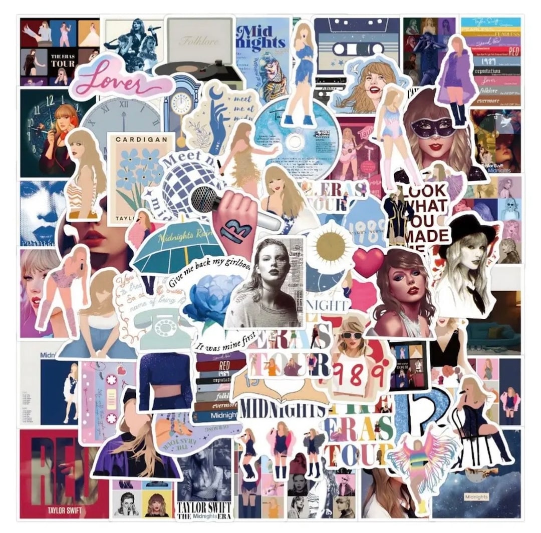 50pc Taylor Swift Aesthetic Stickers Swiftie Fans Young Adults Kids - Etsy