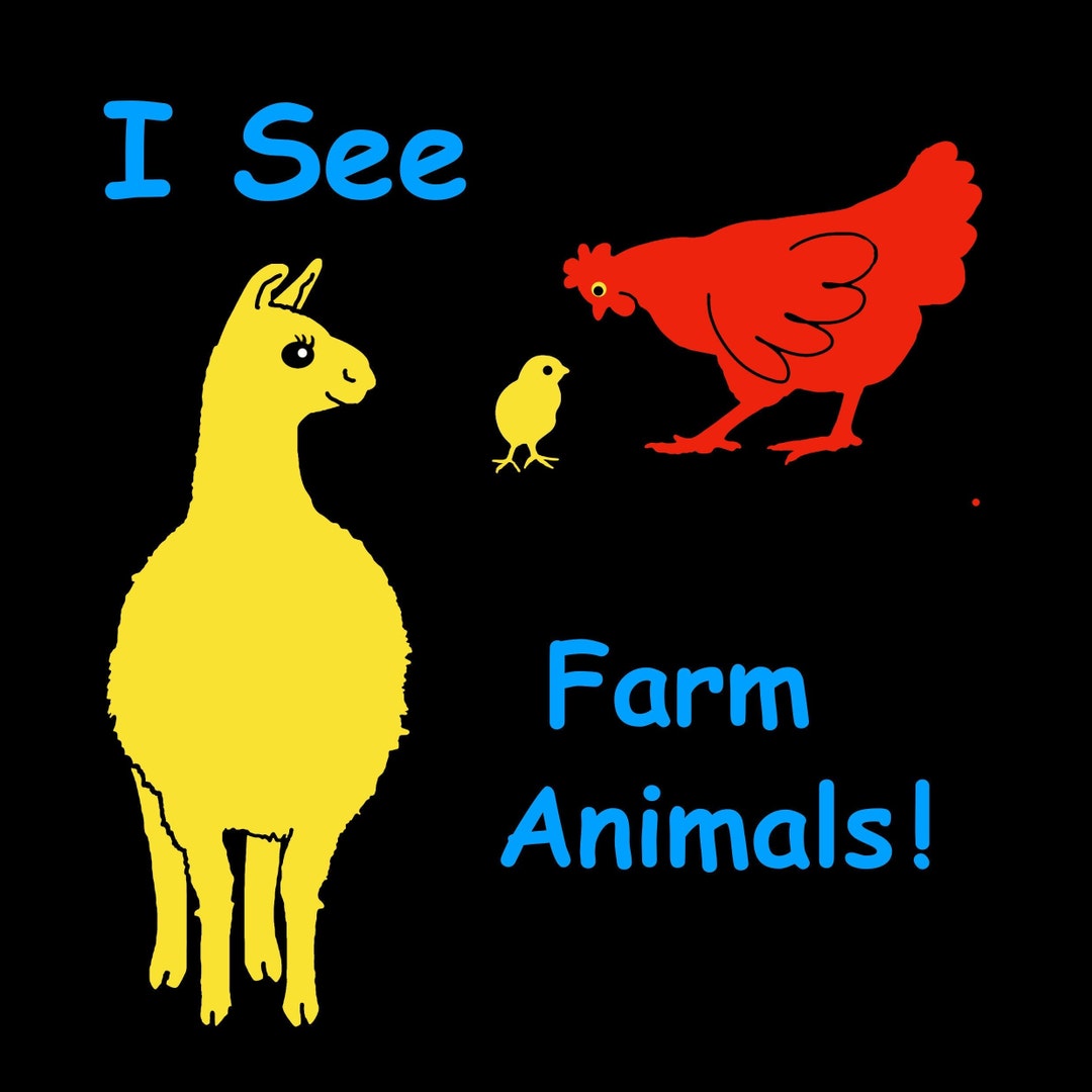 Je vois des animaux de la ferme ! Un livre à contraste élevé pour le ...